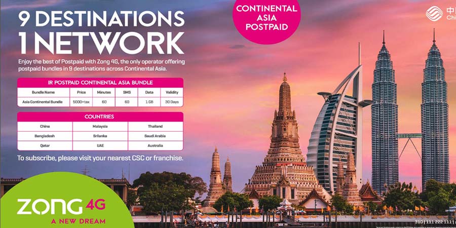 Zong 4G Introduces Asia’s Largest Continental Roaming Bundle - Daily ...