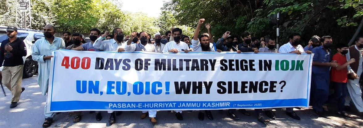 Protest Procession On 400 Days Of Military Siege In IOJK - Daily ...