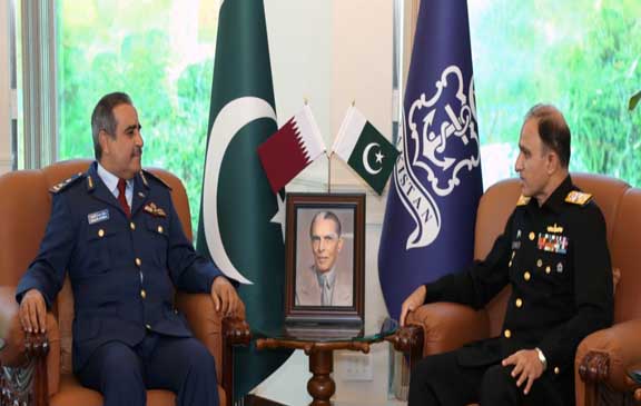 COMMANDER QATAR EMIRI AIR FORCE CALLS ON CNS AT NAVAL HEADQUARTERS ...