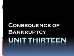 Consequences Of Bankruptcy - Daily Parliament Times