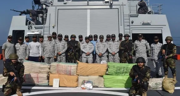 Pakistan Navy Ship While Deployed On Regional Maritime Security Patrol ...