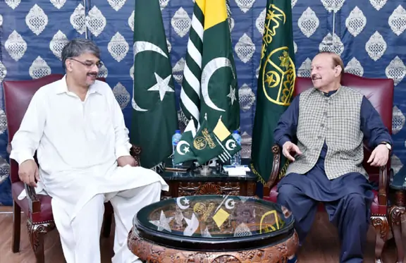 PM AJK Called On President Barrister Sultan Mahmood Chaudhry - Daily ...