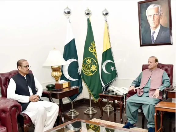 CS AJK Muhammad Usman Chachar Called On President Barrister Sultan ...