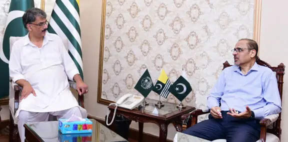 Muhammad Usman Chachar Pays Farewell Call On PM AJK - Daily Parliament ...