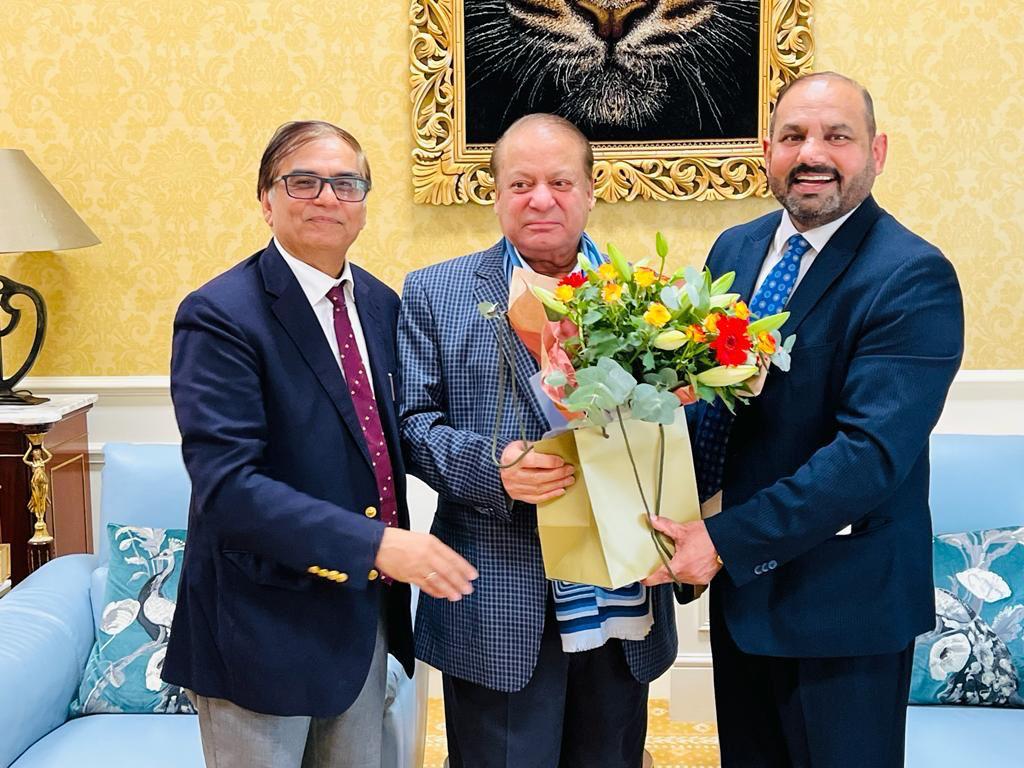 Barrister Amjad Malik, British And European Delegation Meet Mian Nawaz ...