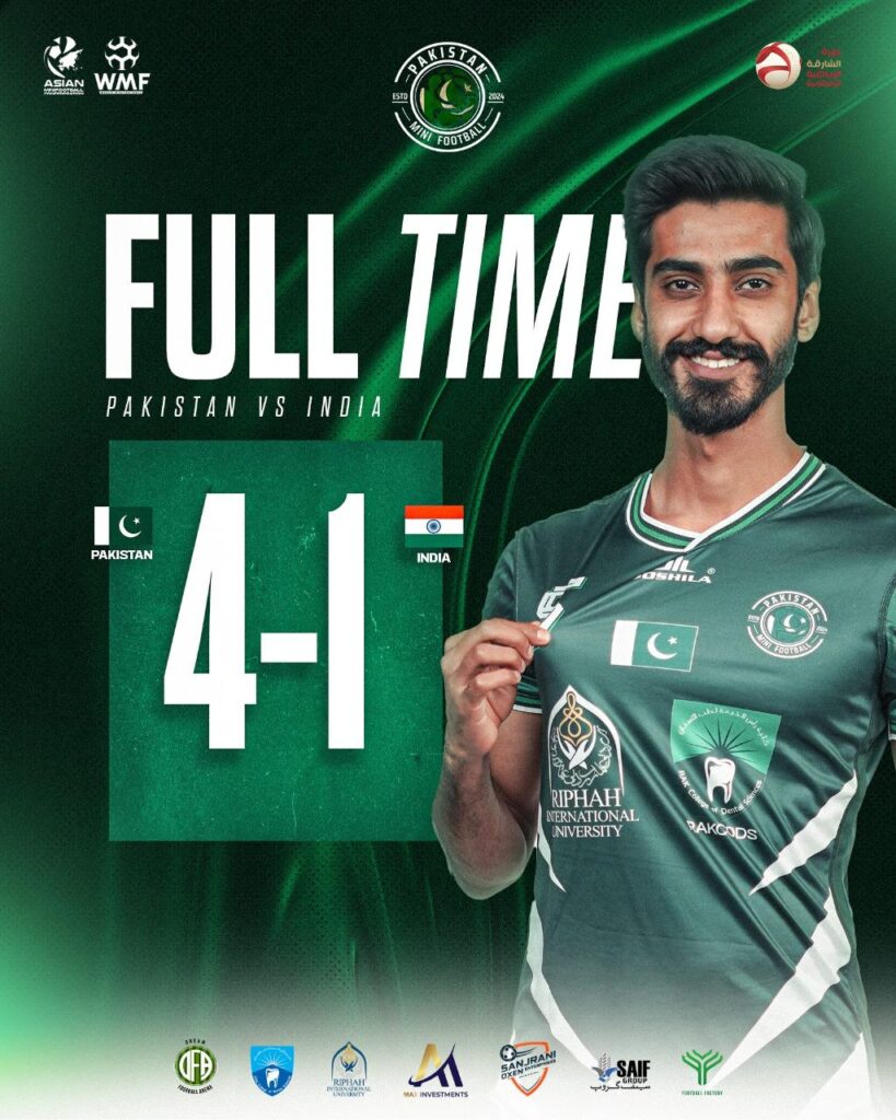 Pakistan Mini Football Team Triumphs Over India 4-1 At Asian Mini ...